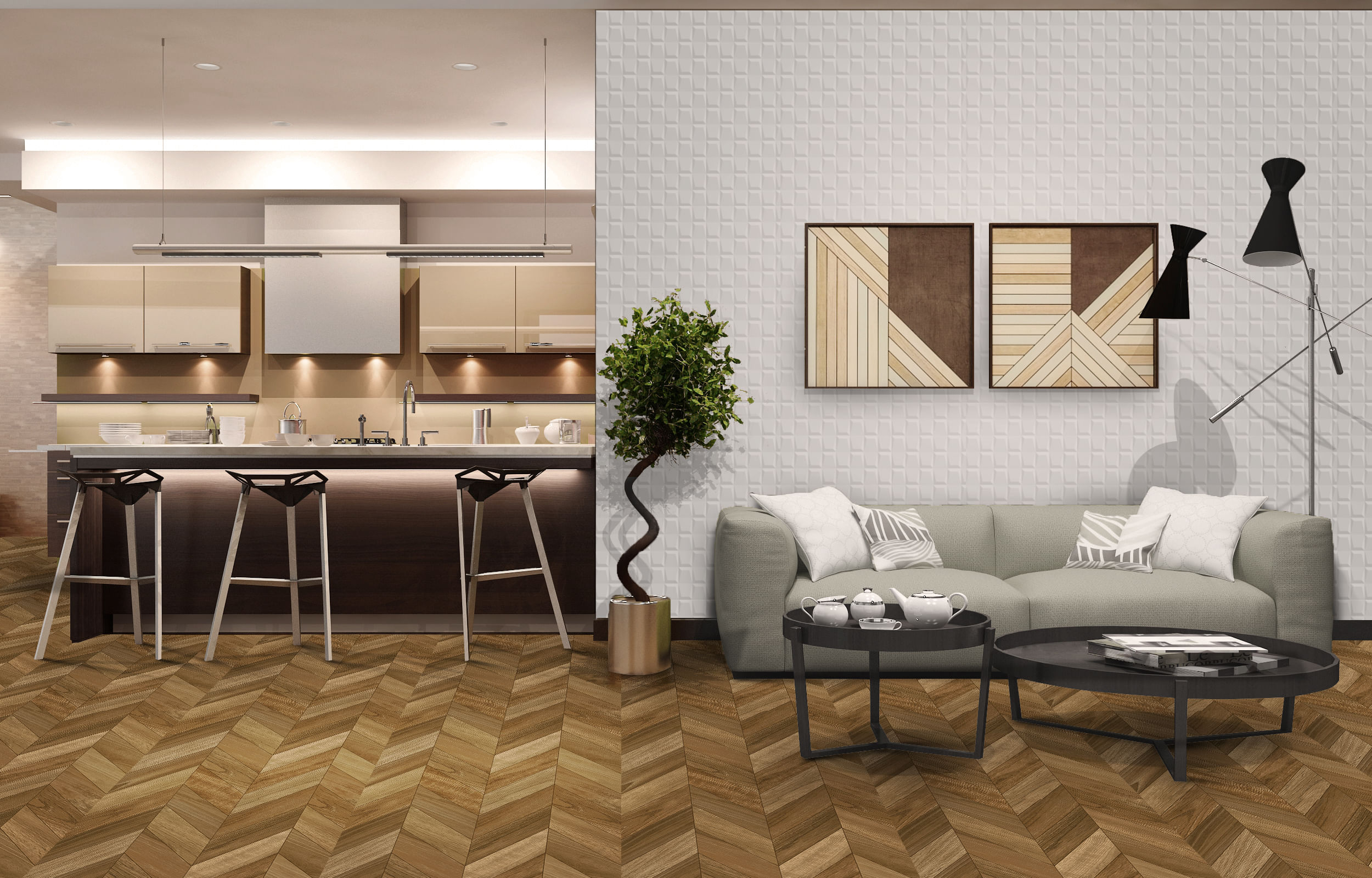 Revestimento Cerâmico Prisma White HD 32x57 Cm 2,22 M² Ceral ...